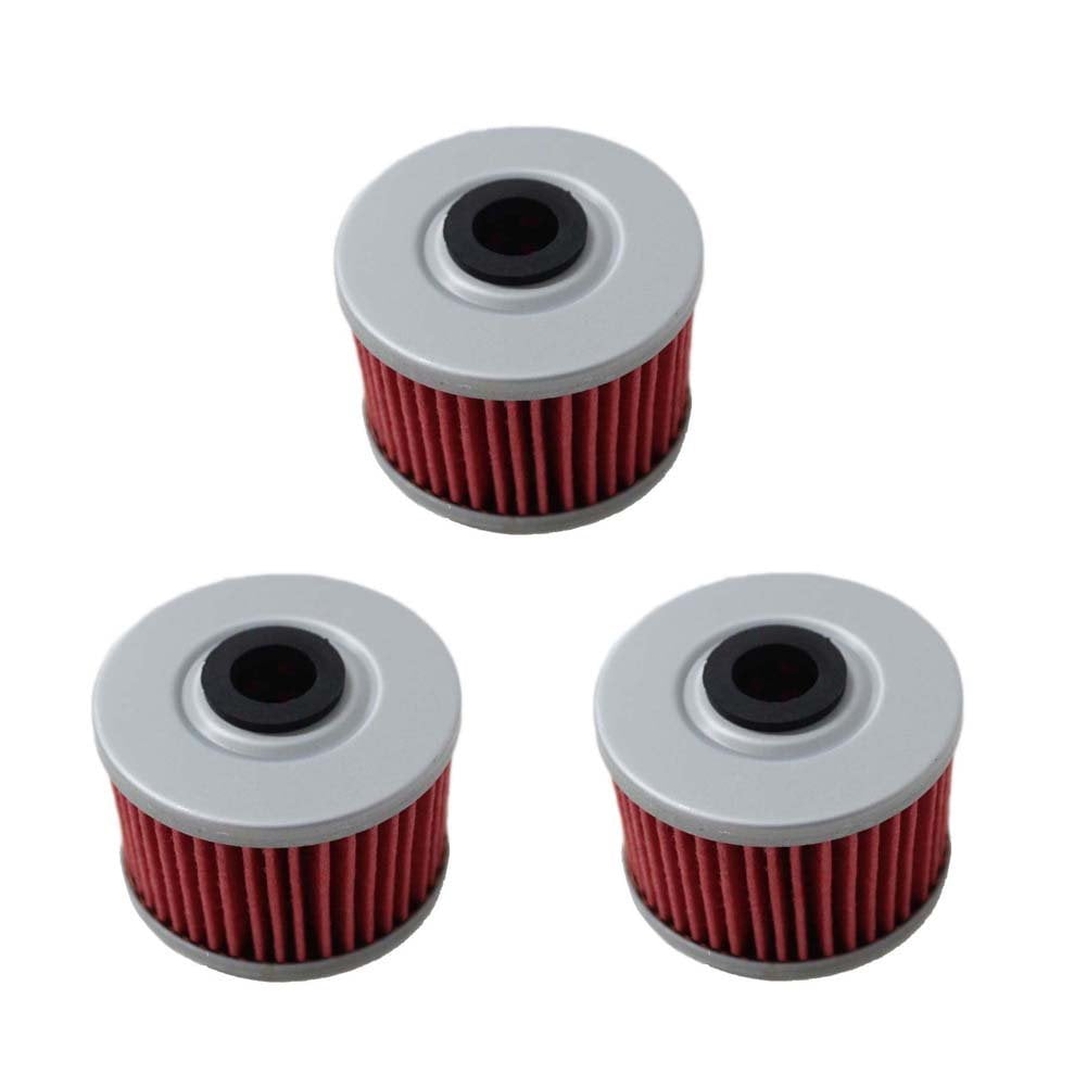 3 Pack HF113 Oil Filter Honda TRX Rancher Foreman FourTrax ATC ...