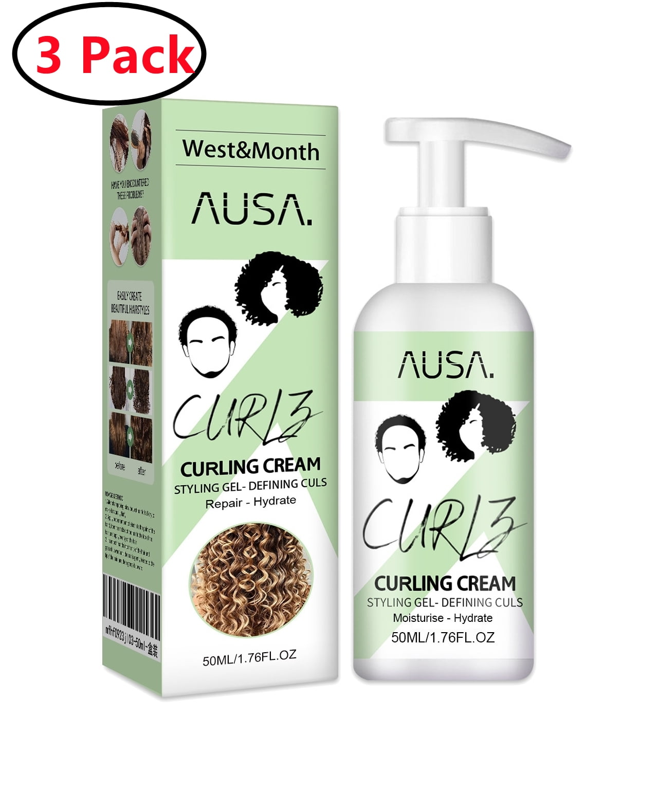 CozyHome 3 Pack Hair Elasticity Putty, Medium Hold for Texture ...