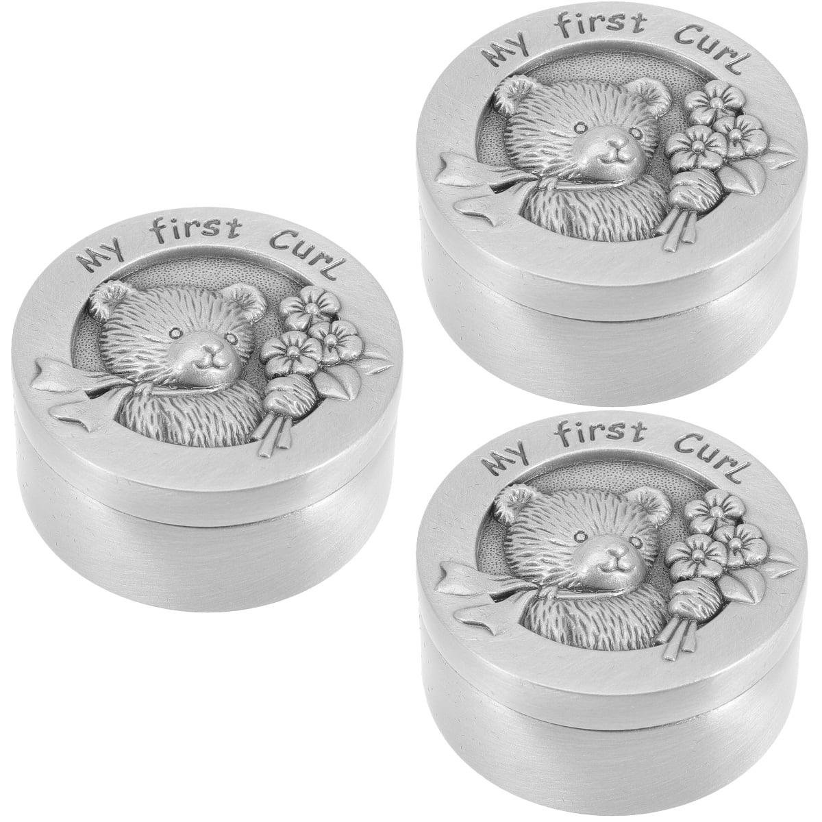 3 Pack Hair Lanugo Collection Box Baby Storage Container Child ...