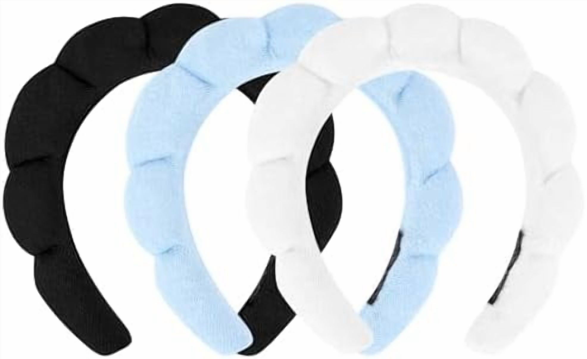 3 Pack Hairband for Washing , Skincare Headbands Makeup Headband Sponge ...
