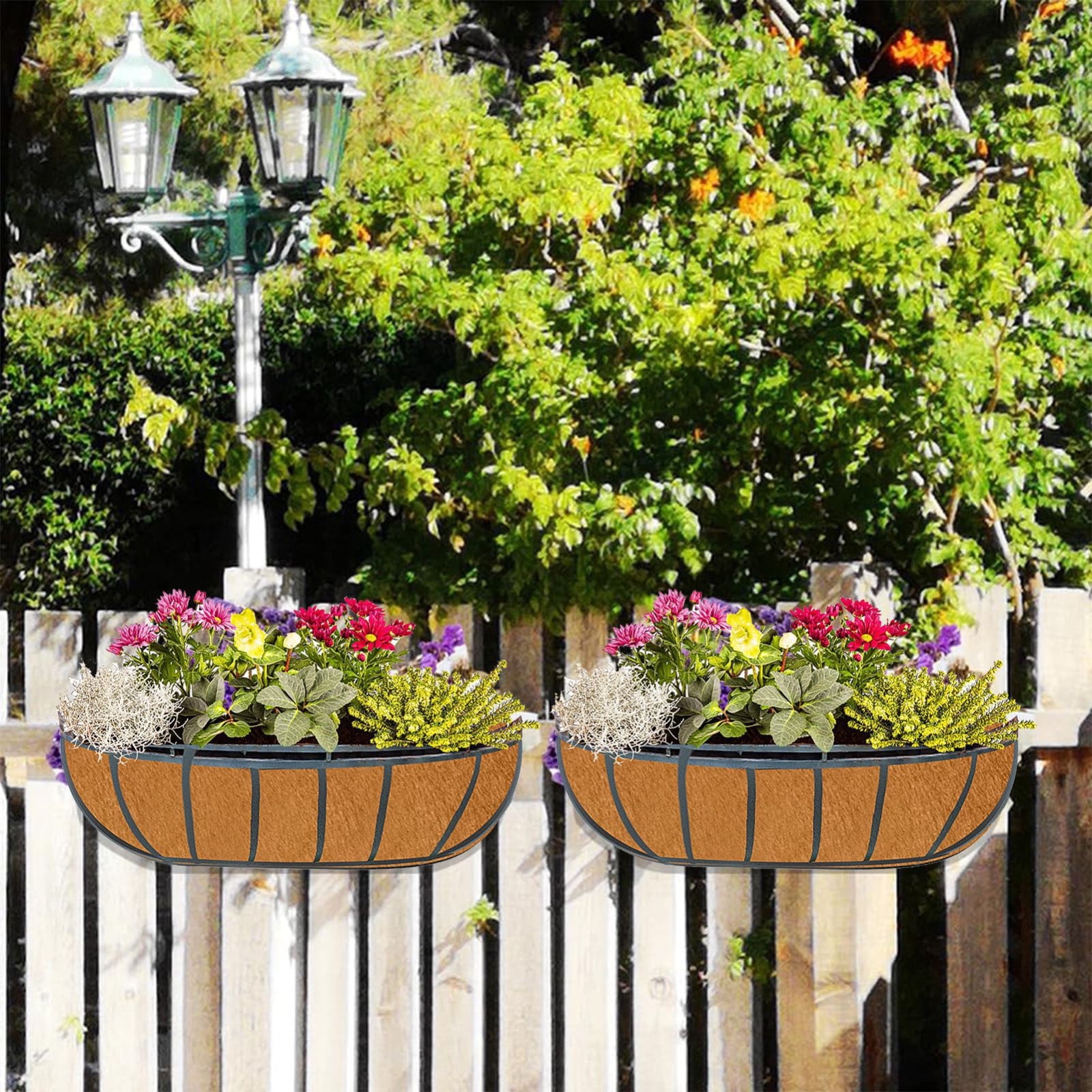 3 Pack Half Round Flower Pot Liner Pads, Reusable Non-Woven Garden ...