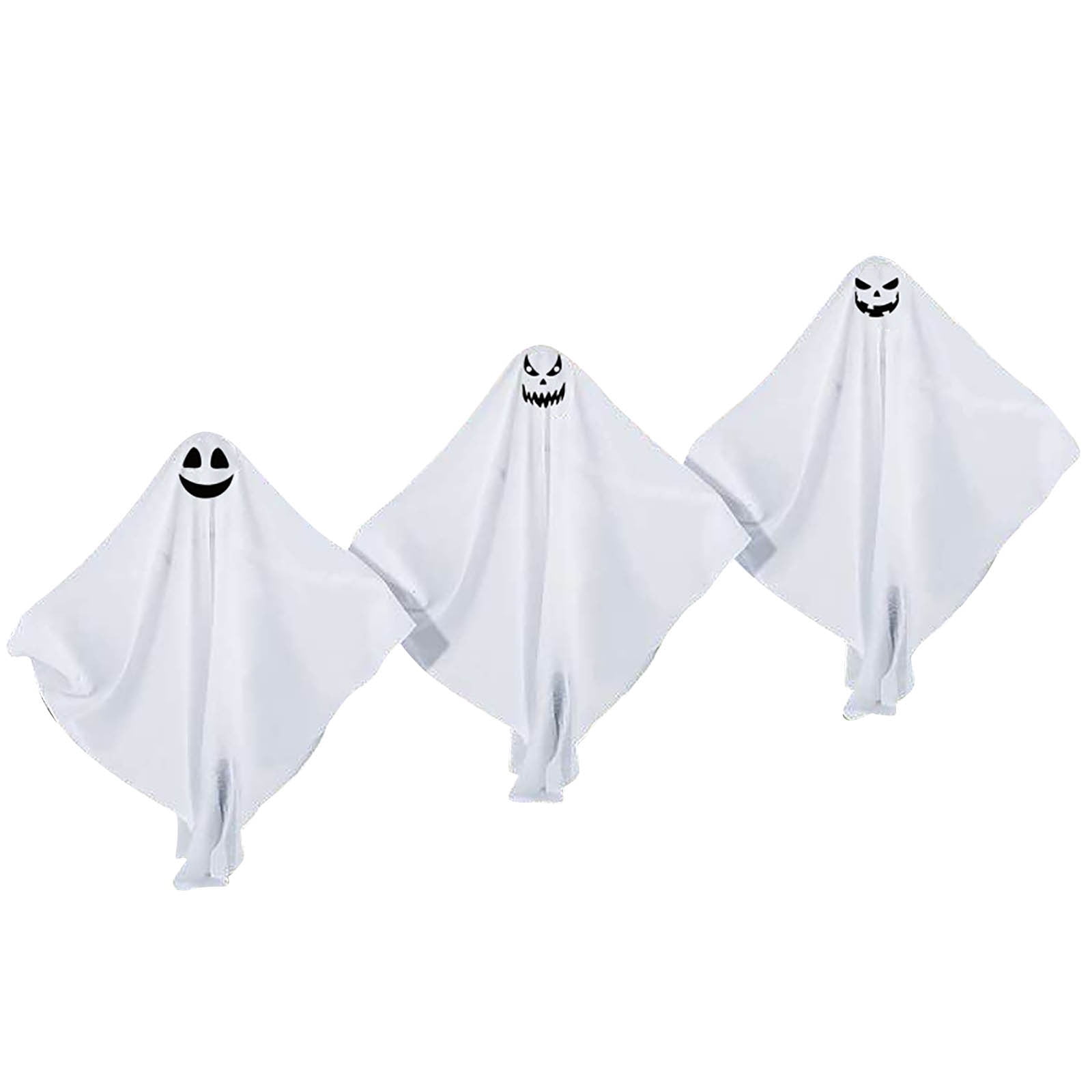 3 Pack Halloween Ghosts Decor, Outdoor LED Light Up Ghosts, Ghost of ...