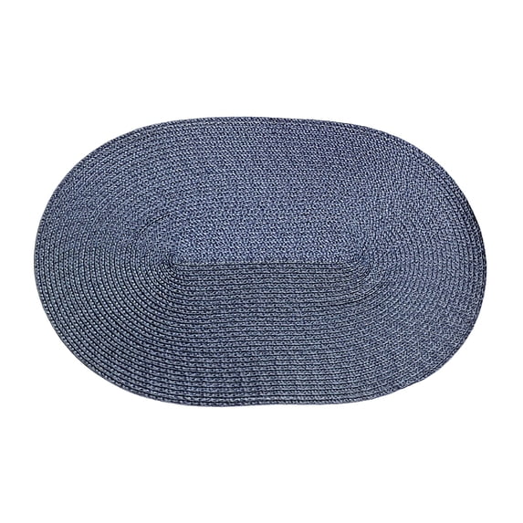 3-Pack Handwoven Oval Placemat 17.7" x 11.8" – Heat Resistant PP Dining ...