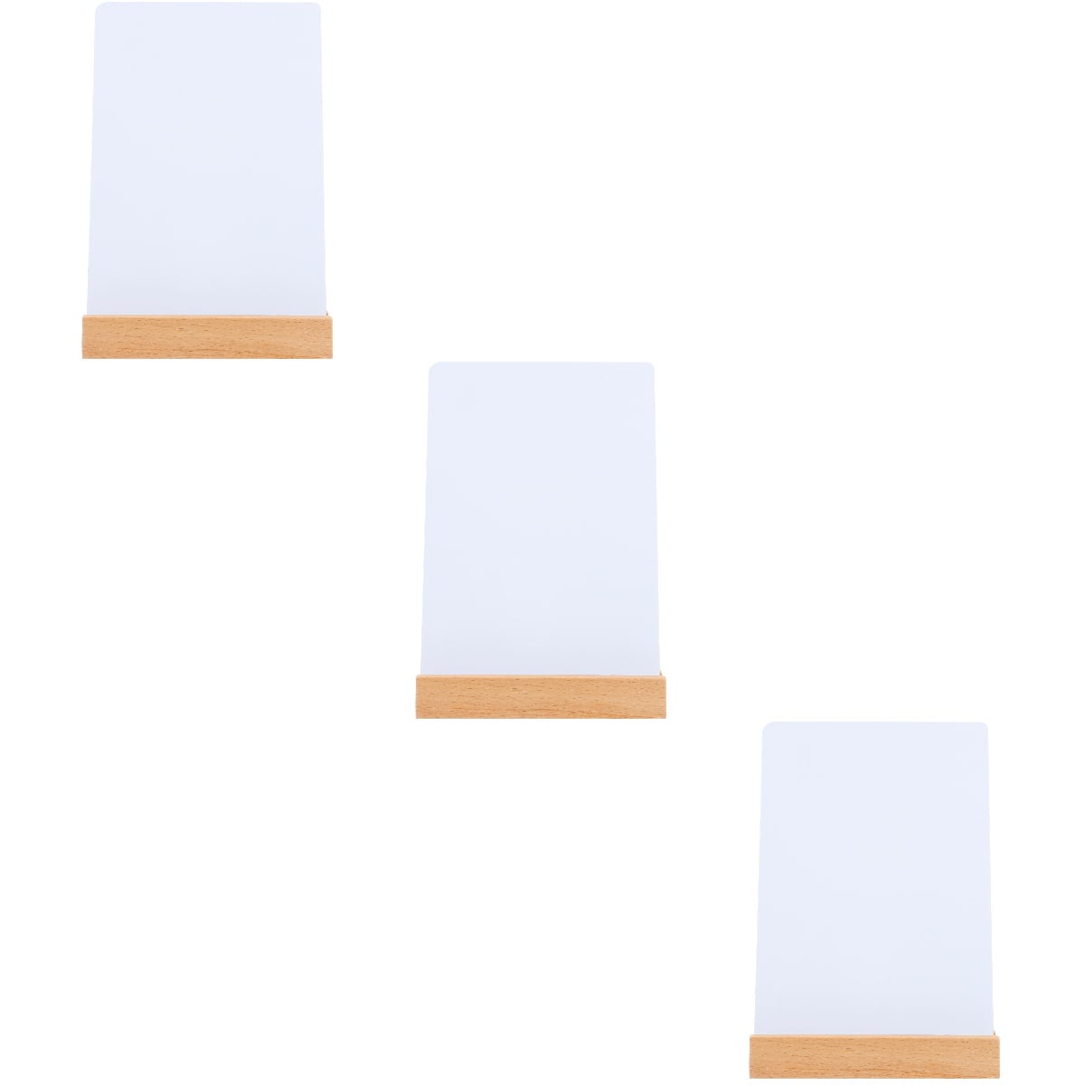 3 Pack Handwritten Price Tag Wood Base Message Board Emblems Acrylic ...
