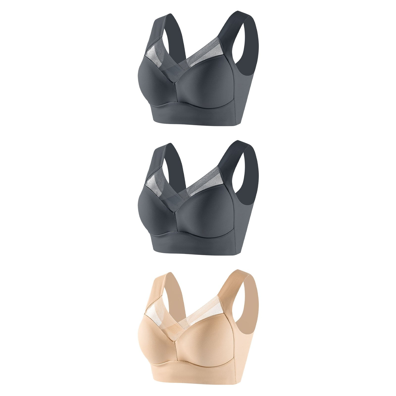 3 Pack Hatmeo Posture Correcting Bra Hatmeo Bras for Senior Women Forme ...
