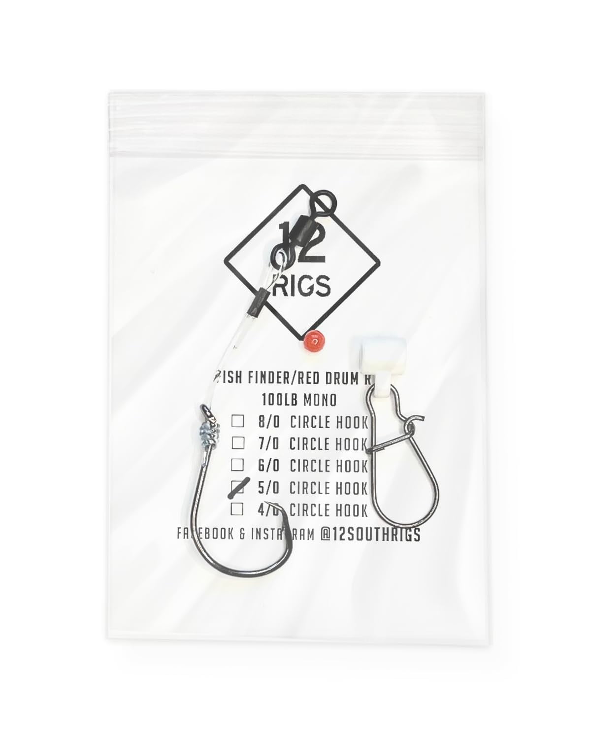 3 Pack 'Hatteras Style' Fish Finder Red Drum Surf Fishing Rigs 100LB ...