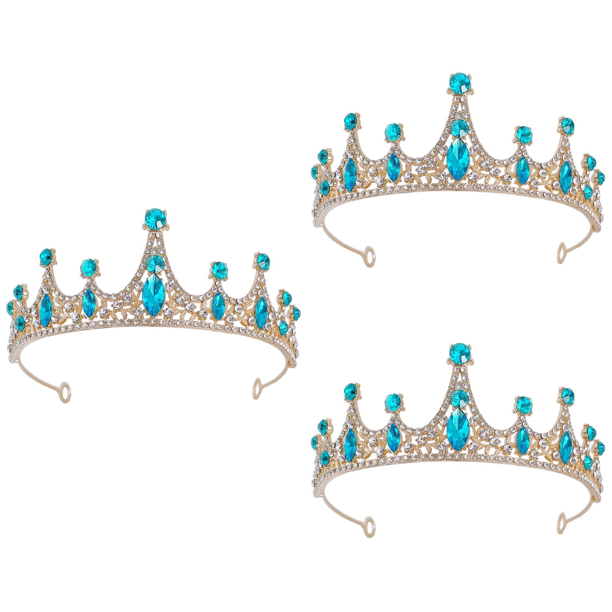 3 Pack Head Bands Crowns for Girl Tiara Banquet Headband Child 14X14CM ...