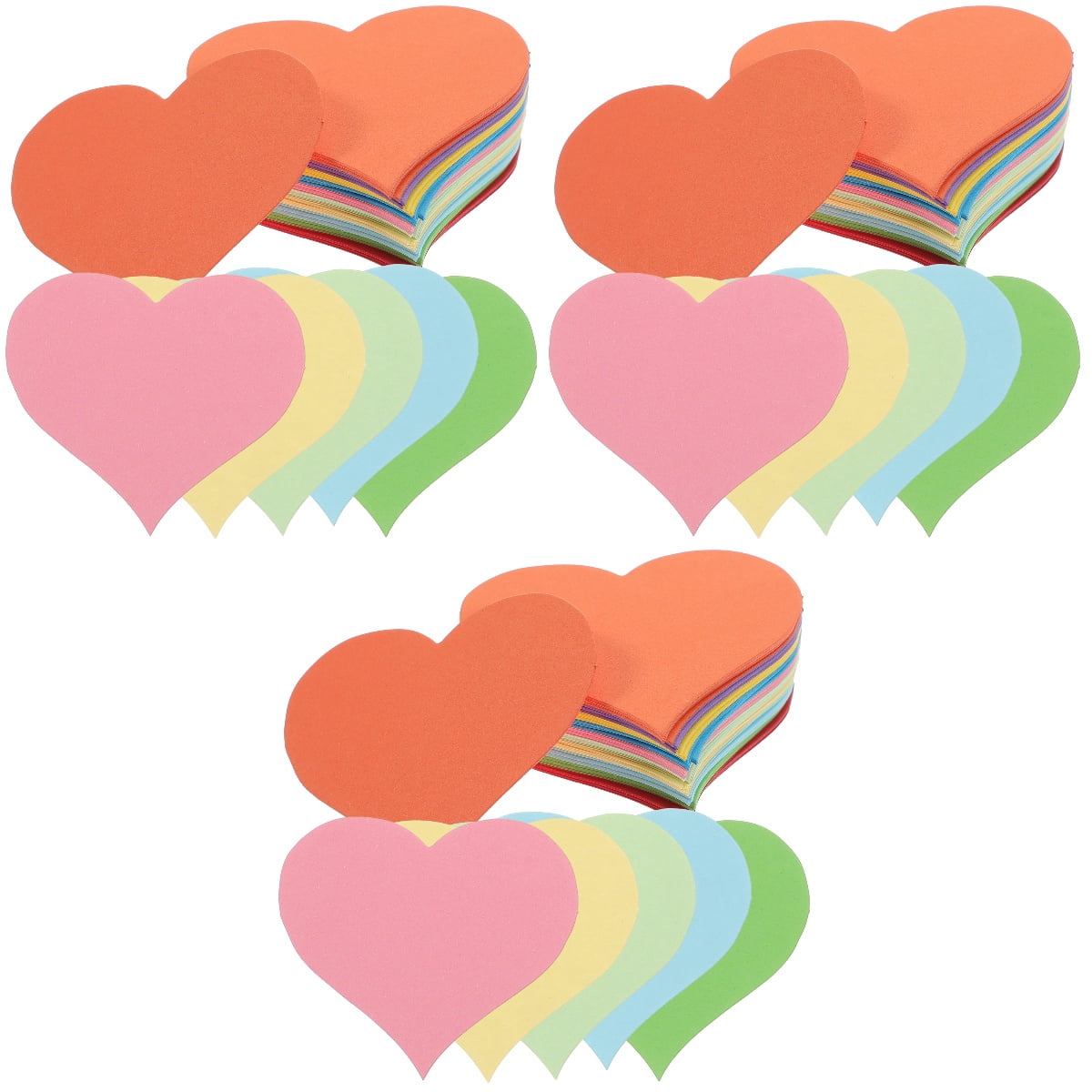 3 Pack Heart Notes Love Card Adhesive Paper Stickers Office - Walmart.com