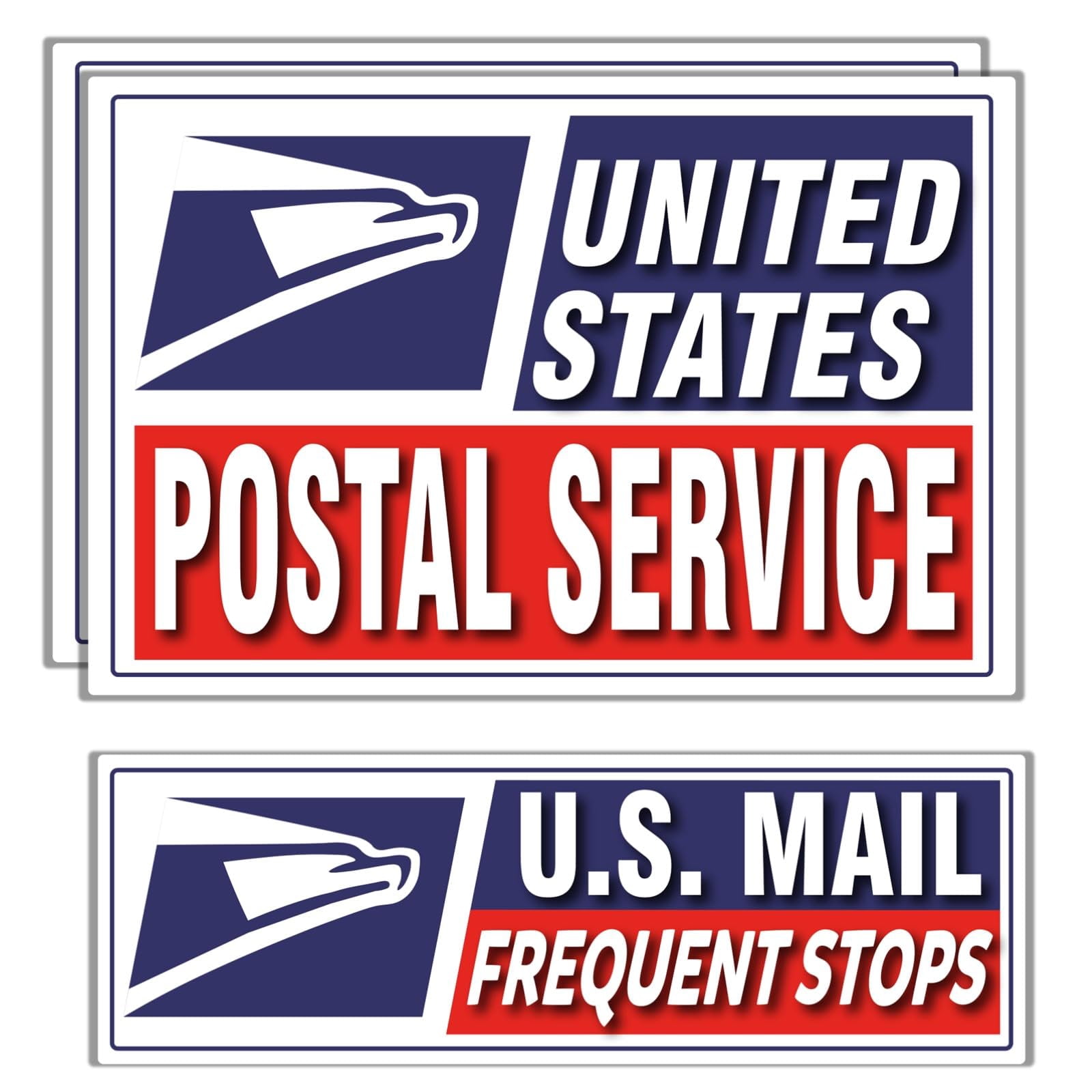 3 Pack Heavy Duty U.S. Mail Delivery Driver Magnetic Signs, Reflective ...