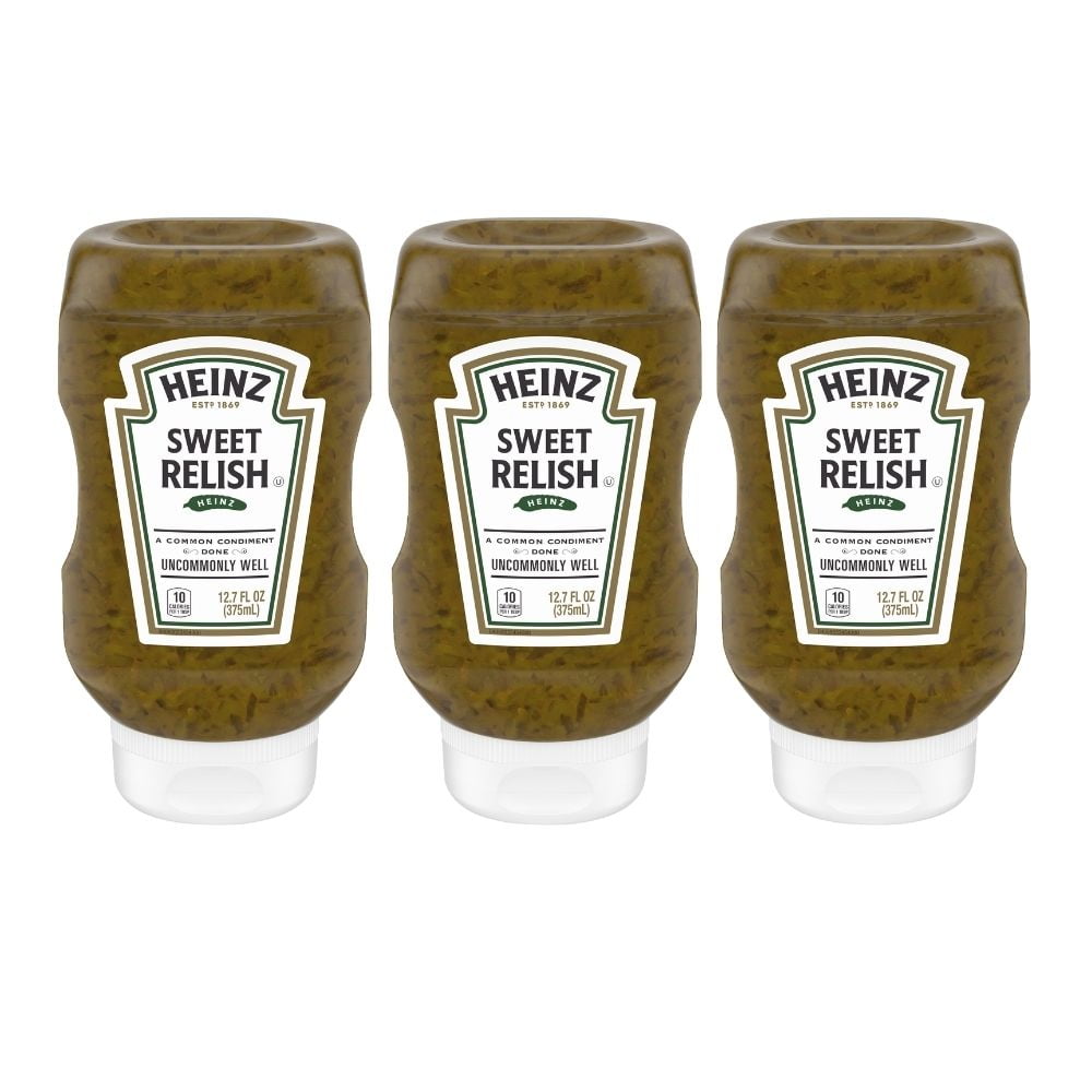 Heinz Sweet Relish, Combo Pack, 12.7 oz Squeeze Bottles, Cucumber ...