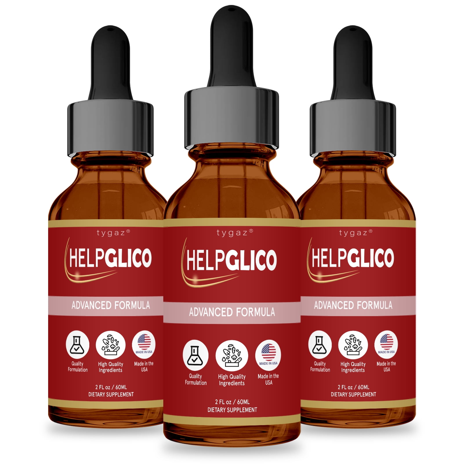 (3 Pack) HelpGlico Liquid Drops - Help Gluco Liquid Drops Advanced ...