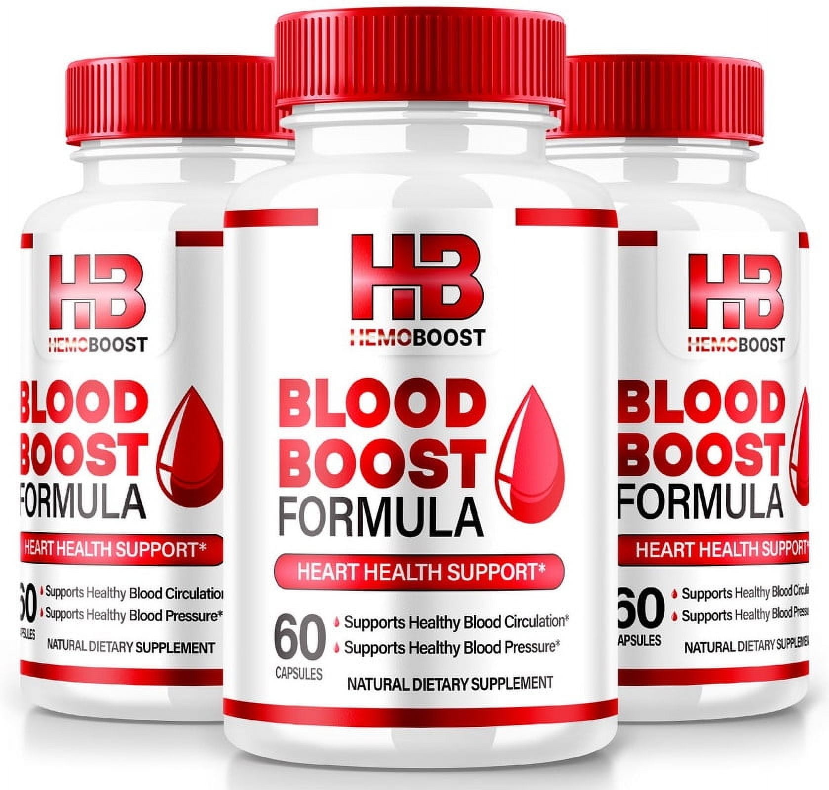(3 Pack) HemoBoost Blood Boost Formula, Hemo Boost Supplement to ...