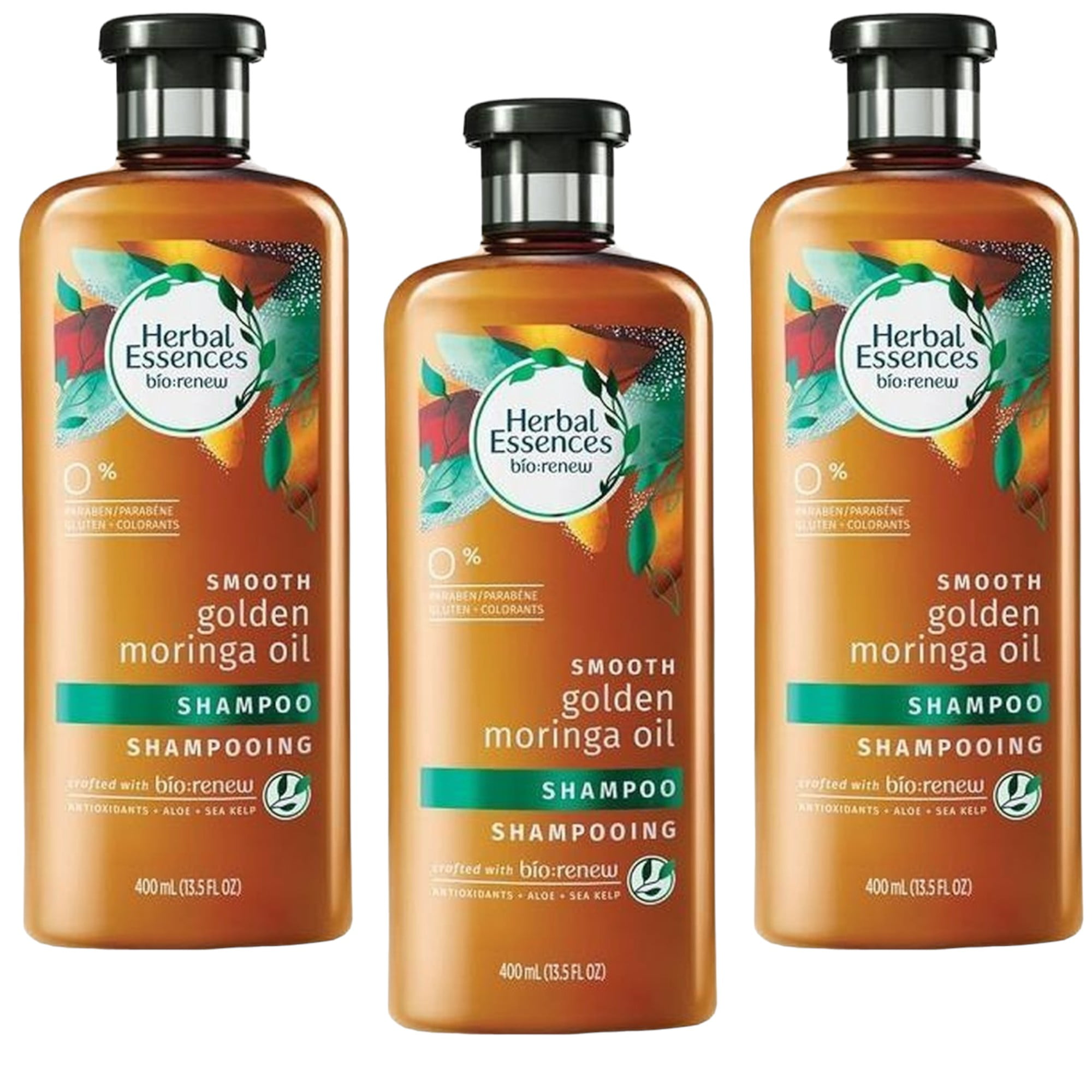 3 Pack Herbal Essences - Herbal Essence SMOOTH Golden Moringa Oil ...