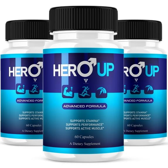 (3 Pack) Hero Up Advanced Performance Pills, HeroUp Maximum Strength ...