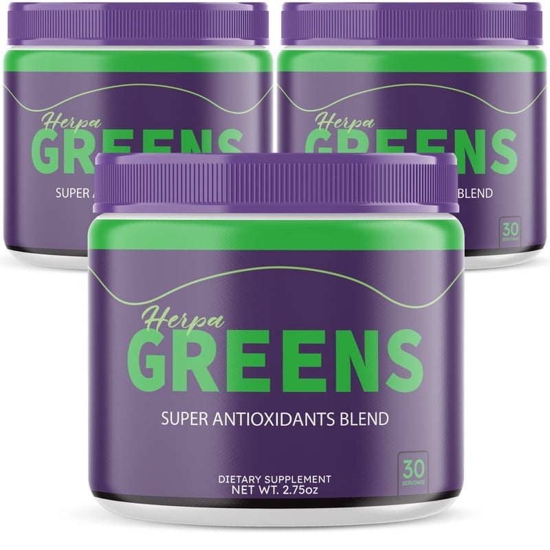 (3 Pack) Herpa Greens, Official Natural Weight Loss Supplement, Daily ...