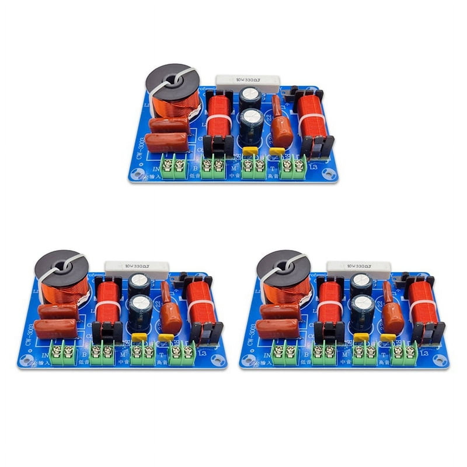 3-Pack High,Medium and Low Speaker Retrofit Crossover 3-Way Audio ...