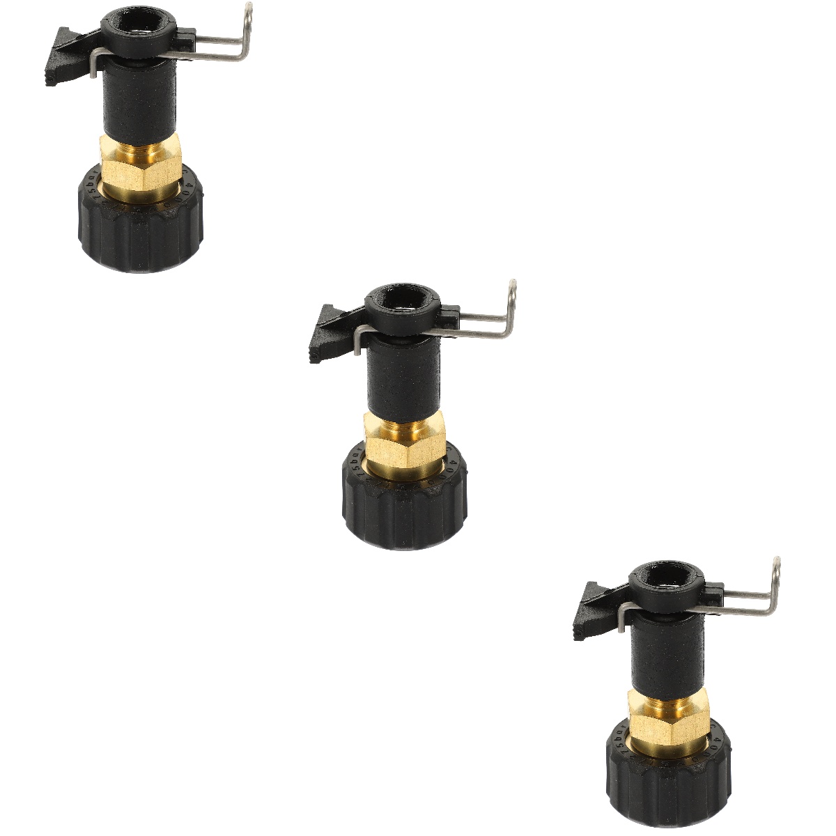 3 Pack High Pressure Nozzle Adapter Outlet Splitter Washer Black ...