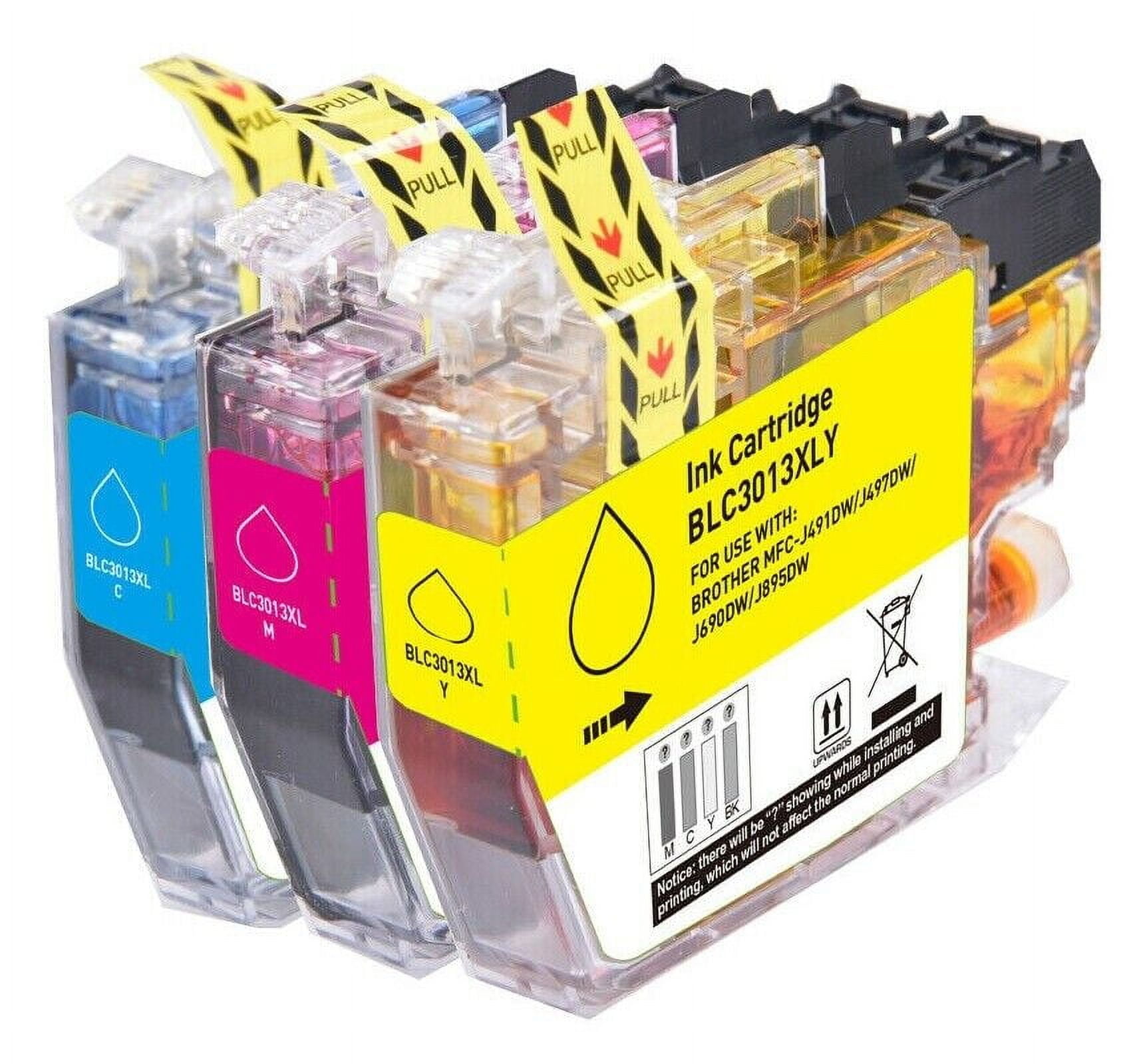 3 Pack High-Yield Cyan Yellow Magenta Ink Cartridge (with Chip) for ...