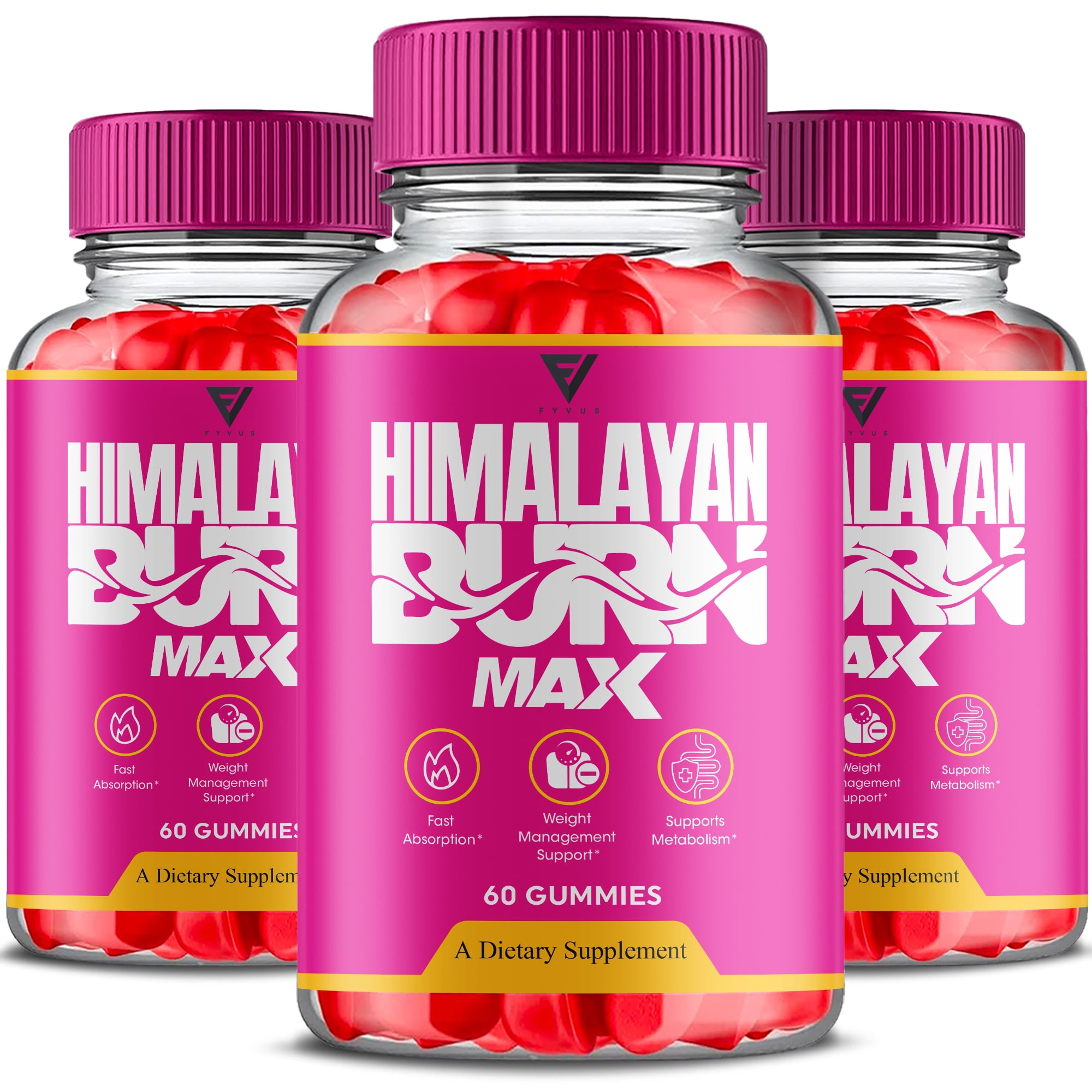 (3 Pack) Himalayan Burn Max Gummies, HimalayanBurn Advanced Gummy (180 Gummies) - Walmart.com