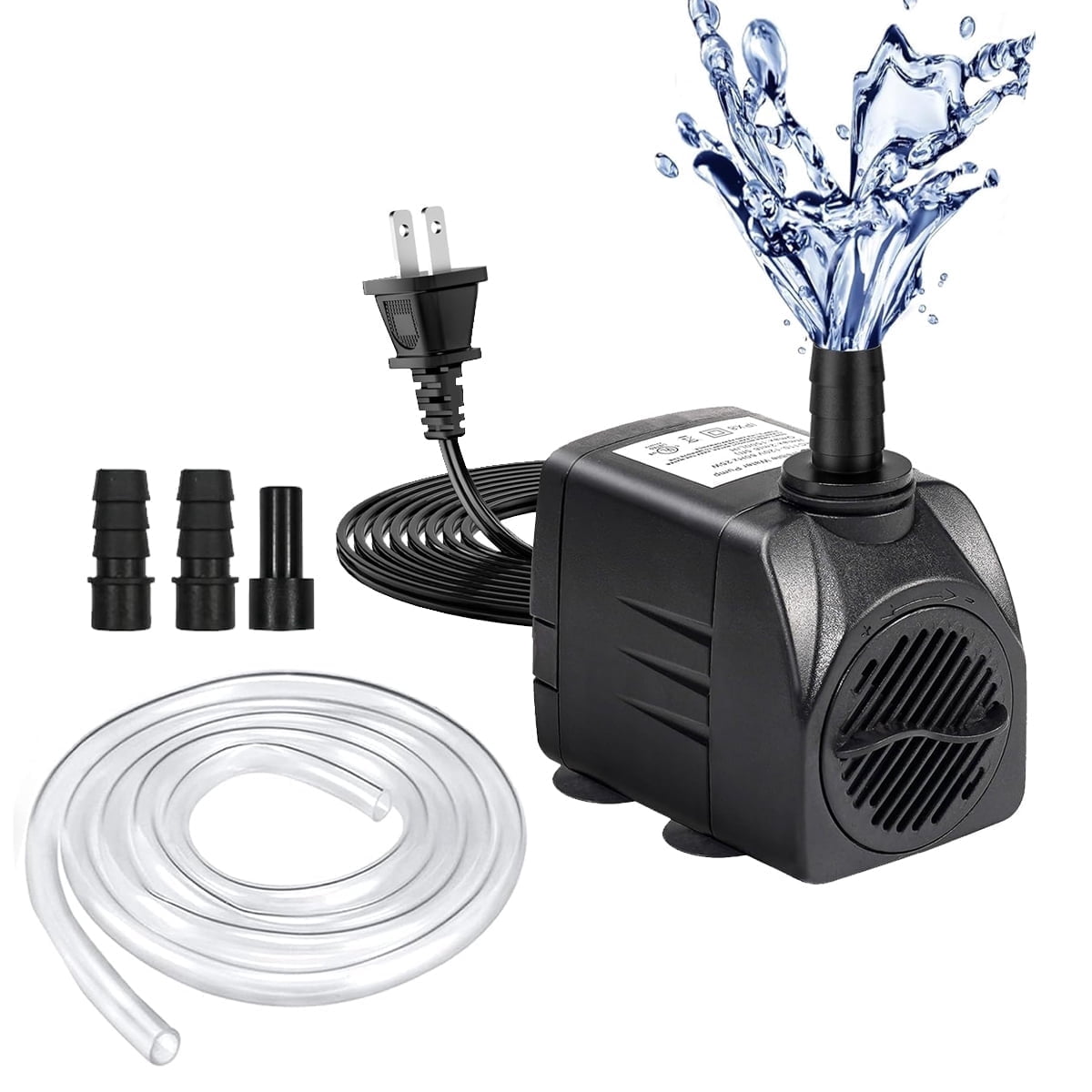 FINAQUA 400GPH Submersible Fountain Pump, Ultra Quiet 25W Water Pump ...