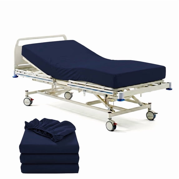 3 Pack Hospital Bed Fitted Sheets 36" x 80" x 9" Deep – 100% Egyptian ...