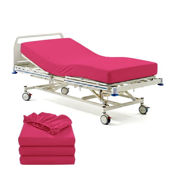 3 Pack Hospital Bed Fitted Sheets 36" x 84" x 8" Deep – 100% Egyptian ...