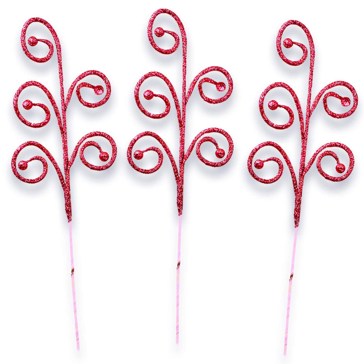 3 Pack Hot Pink Glitter Picks - Walmart.com