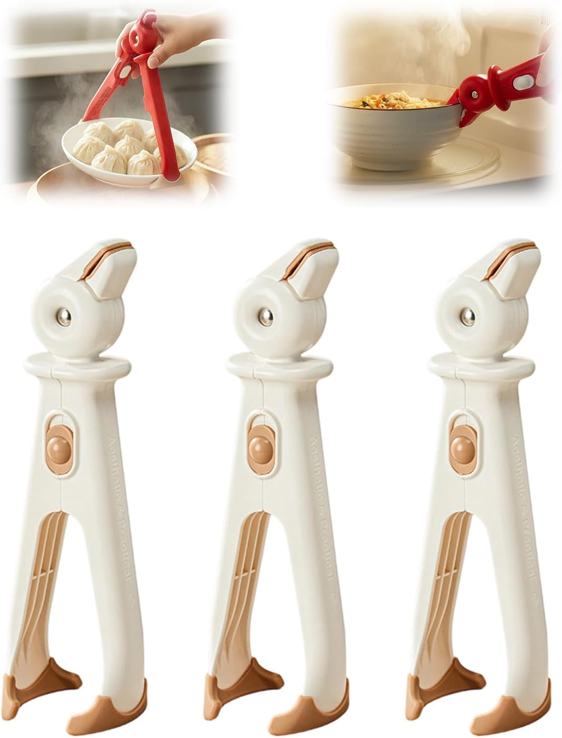 3 Pack Hot Plate Gripper with Non-Slip Silicone for Bowls & Dishes ...