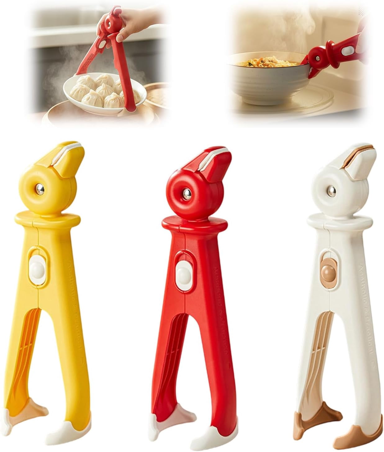 3 Pack Hot Plate Gripper with Non-Slip Silicone for Bowls & Dishes ...