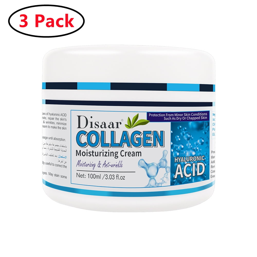 3 Pack Hydrogel Cream with Two Types of Hyaluronic Acid & Squalane ...