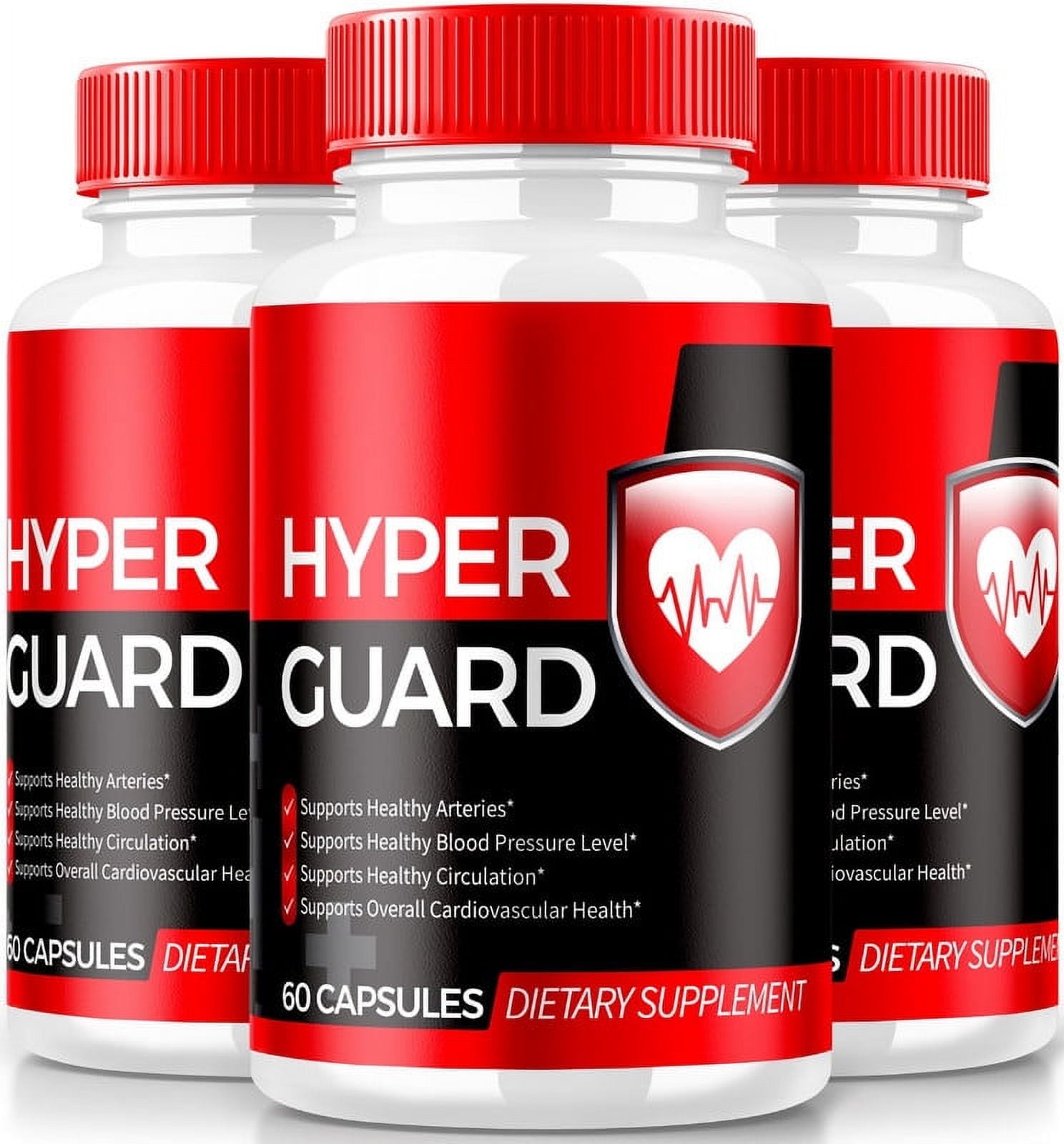 (3 Pack) Hyper Guard Capsules, All Natural HyperGuard Blood Vessel ...