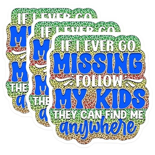 (3 Pack) If I Ever Go Missing Decals - Follow My Kids - Laptop Decals ...
