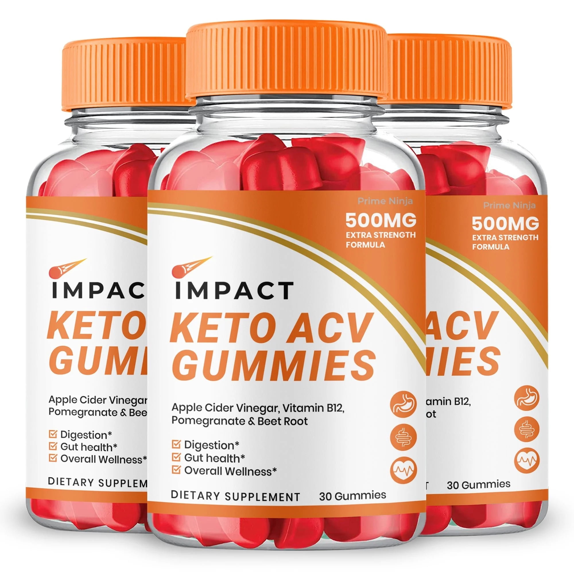 (3 Pack) Impact Keto ACV Gummies - Walmart.com