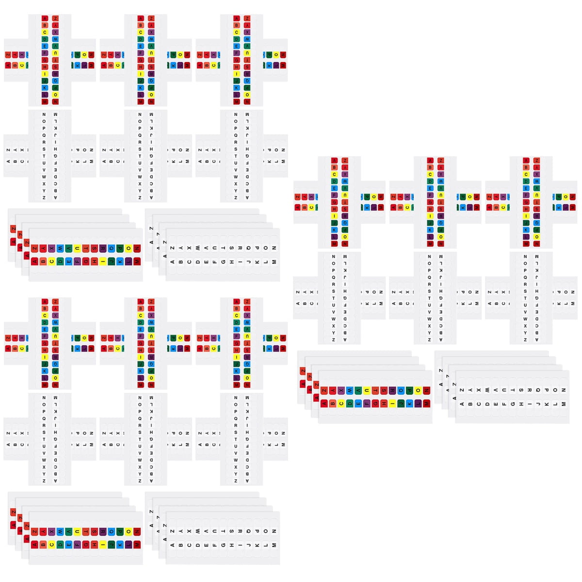 3 Pack Index Sticker Binder Dividers with Tabs Alphabetical Student ...
