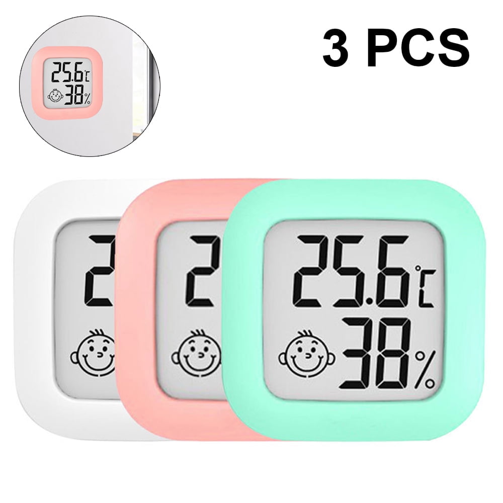 3 Pack Indoor Thermometer , Humidity Gauge Meter Digital Hygrometer ...