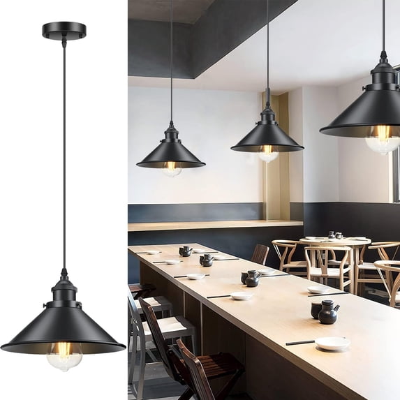 3 Pack Industrial Pendant Light Hanging Pendant Lights Retro Pendant ...