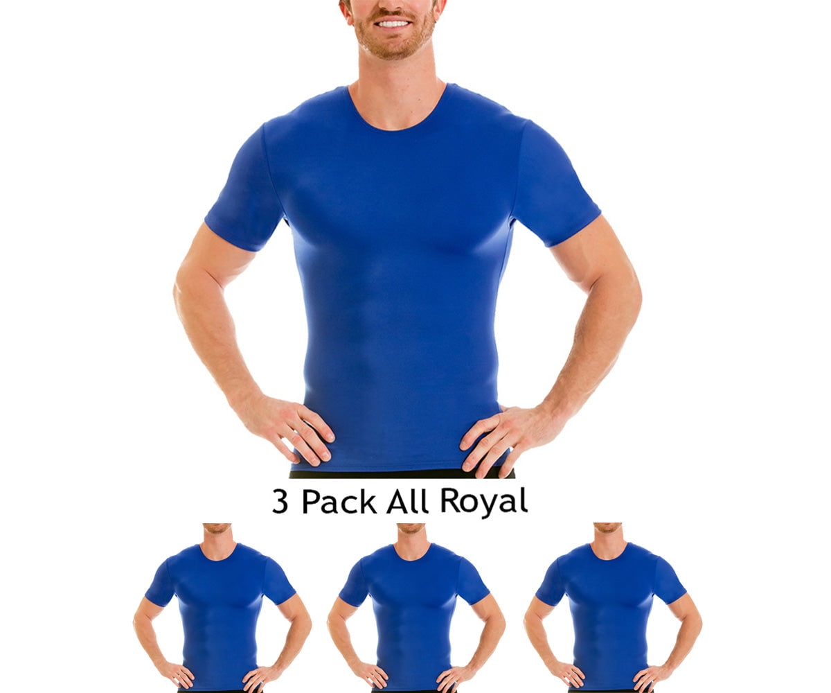 3-Pack Insta Slim Activewear Compression Crew Neck TA0003 - Walmart.com