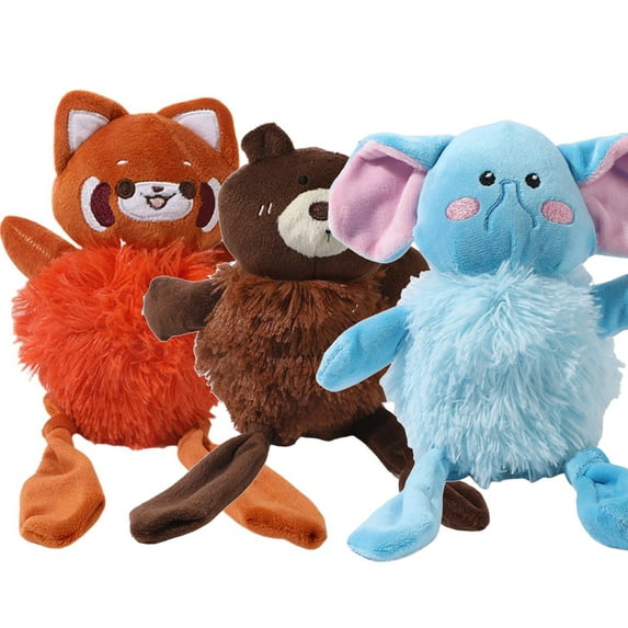 3-Pack Interactive Dog Toy - Molar Teething Bite Resistant Squeaky ...