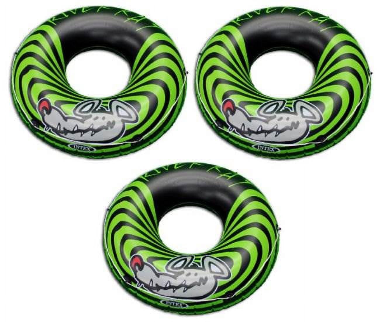 Intex River Rat 48-Inch Inflatable Tubes, Floating Bottom, 3-Pack for ...