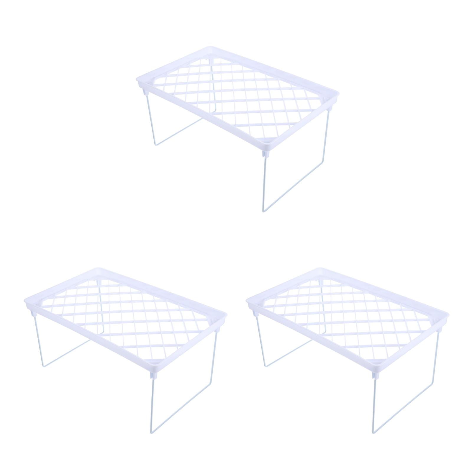 3 Pack Iron Art Elevator Cabinet Storage Rack Foldable Shelf - Walmart.com