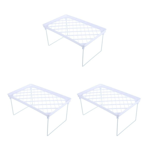 3 Pack Iron Art Elevator Cabinet Storage Rack Foldable Shelf - Walmart.com