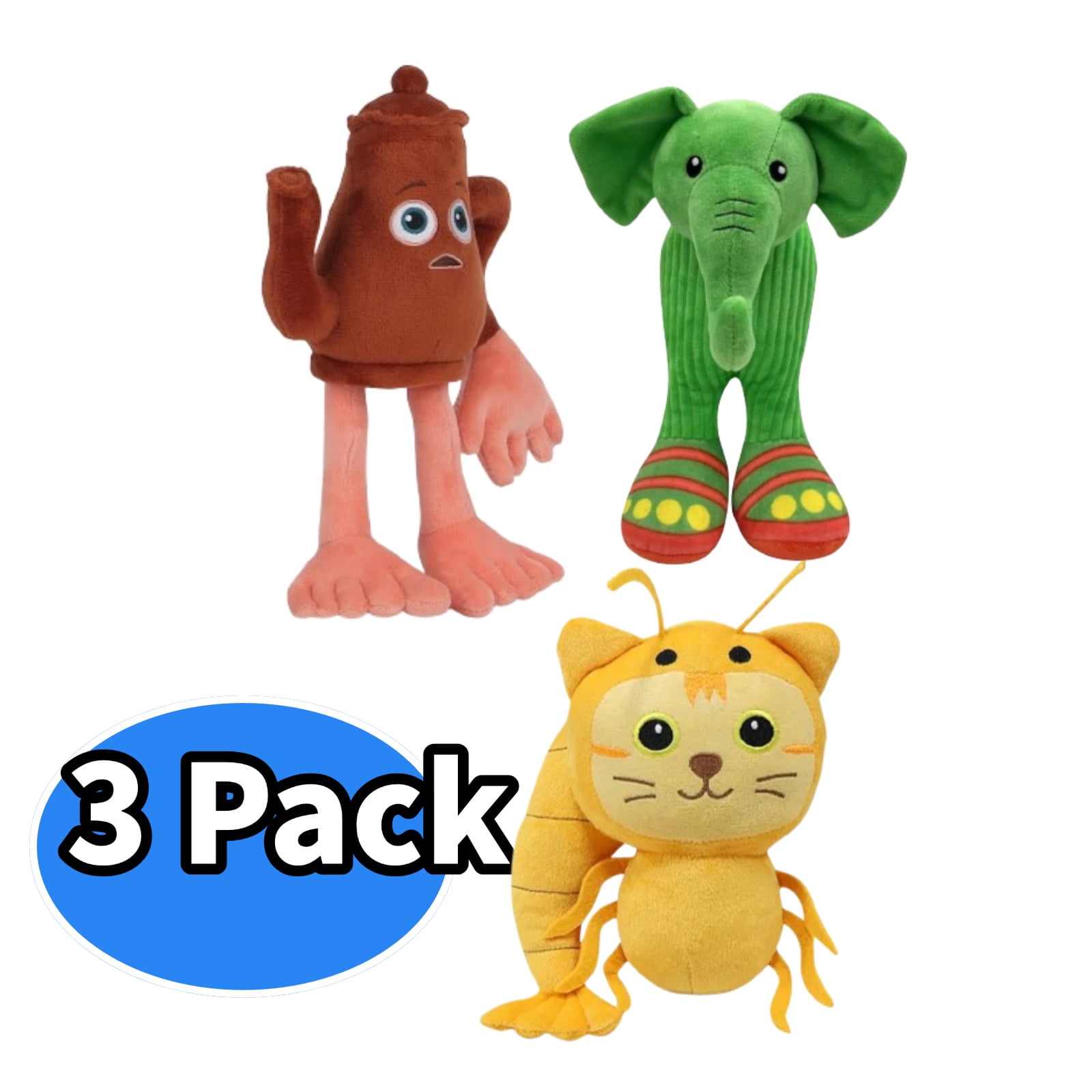 3 Pack Italian Brainrot Animals Toy Set, Tadatadatada Sahur,Cat and ...