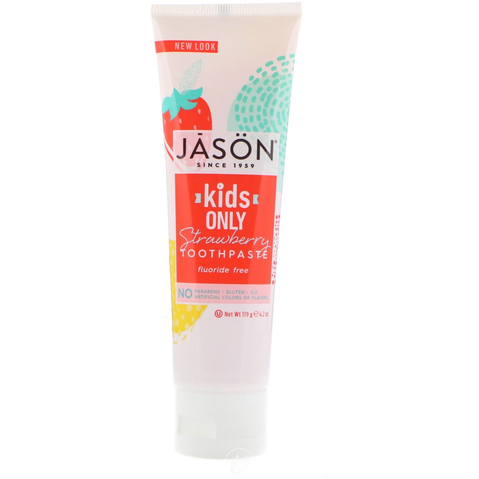 (3 Pack) Jason Natural Products Kids Only Strawberry Toothpaste 4.2 ...