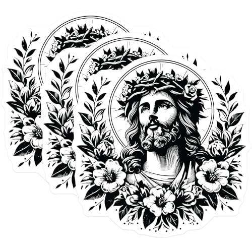 (3 Pack) Jesus Christ Decals - Crown of Thorns - Religious Decals - 3 ...