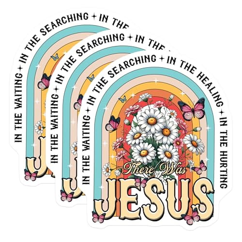 (3 Pack) Jesus Rainbow Decals - Butterfly Flowers Religious Decal ...