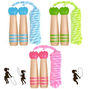 Kids Jump Ropes in Bright Colors and LED Lights for Outdoor Play