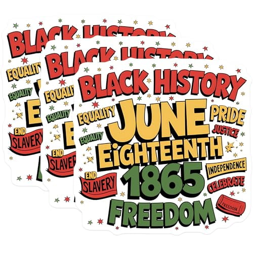 (3 Pack) Juneteenth Decals - Black History - Equality Pride - Laptop ...