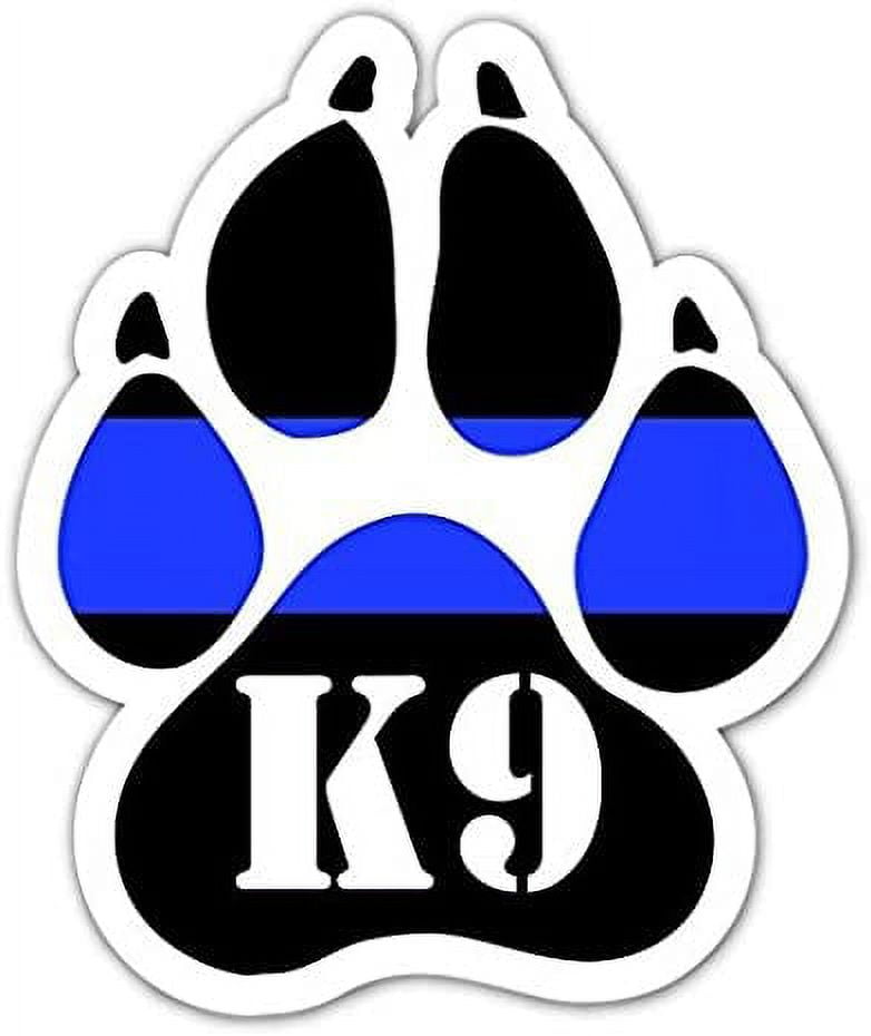 3 Pack - K9 Unit Paws Blue Ribbon Vinyl Decal Bumper Sticker - Walmart.com