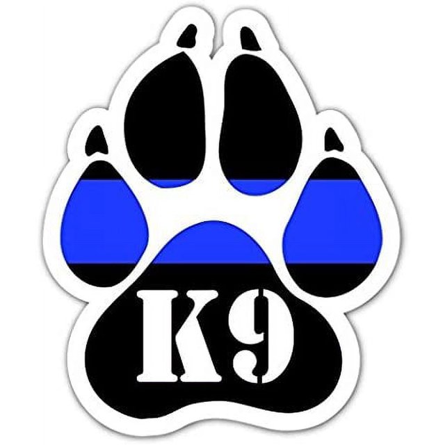 3 Pack - K9 Unit Paws Blue Ribbon Vinyl Decal Bumper Sticker - Walmart ...