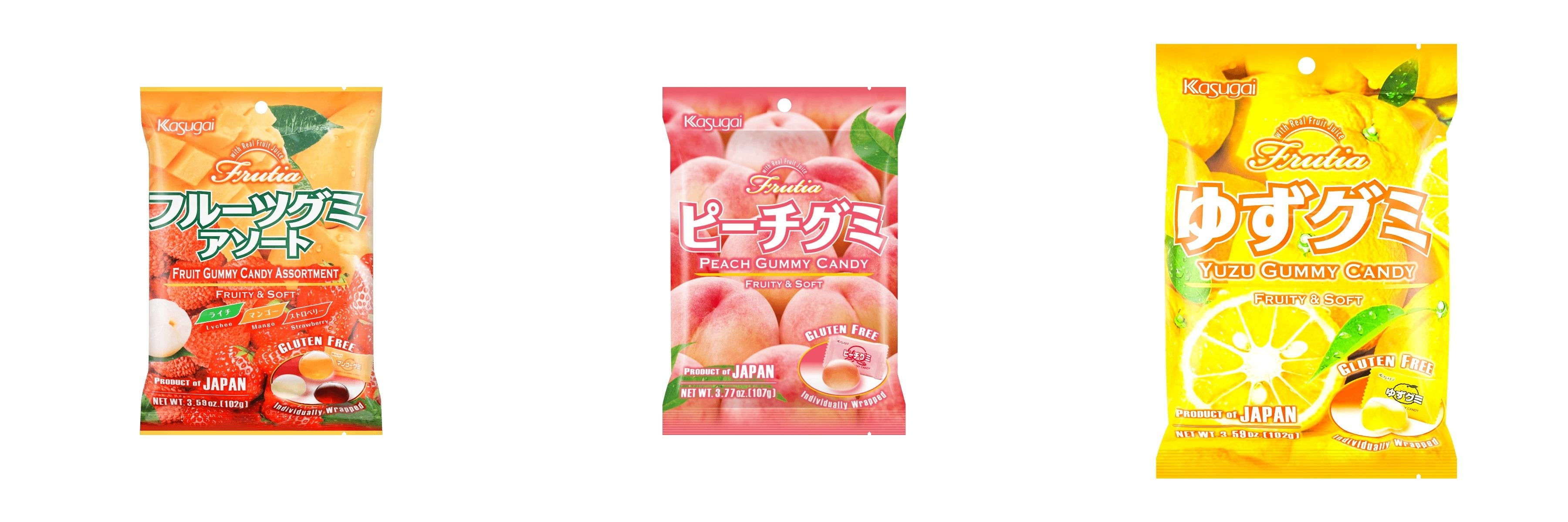 3 Pack Kasugai Gummy Candies, Made in Japan, Gluten Free, Mix 3 Flavor ...
